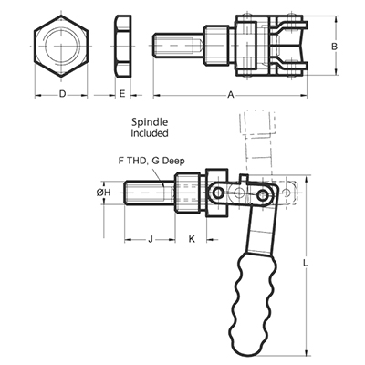 GH36202 Push Pull Clamps-Rocheclamp